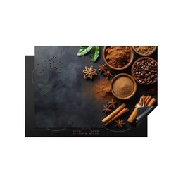 KitchenYeah Herdabdeckplatte Kr&auml;uter & Gew&uuml;rze | Gr.: 59 x 51 cm