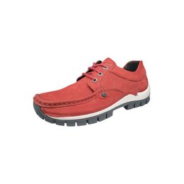 Wolky Mokassins Schn&uuml;rschuhe in Rot | Gr.: 39