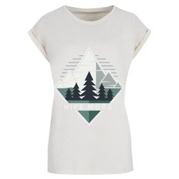 F4NT4STIC Extended Shoulder T-Shirt Hike More Mountains in Whitesand | Gr.: L