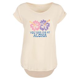 F4NT4STIC Long Cut T-Shirt You had me at Aloha in Whitesand | Gr.: S