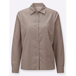 WITT WEIDEN Cord-Bluse in taupe | Gr.: 42