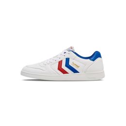 Hummel Schn&uuml;rsenkel Sneaker Handball Perfekt Erwachsene in WHITE/NAVY/RED | Gr.: 37