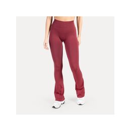 Smilodox Schlaghose Leggings Aylin Scrunch in Bordeaux | Gr.: S