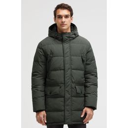 Parka CAMP DAVID, Damen, Gr. XXL, schwarz forest, Material Oberstoff: 55% Baumwolle, 45% Polyamid, Futter unten + Kapuze Innenseite: 100% Polyamid, Futter Vorderteil oben + &Auml;rmel: 100% Polyester, Futter R&uuml;ckenteil oben: 96% Polyester, 4% Elasthan, F&uuml;llung: 100% Polyester, unifarben, regular fit lang, eingesetzt Windstopperb&uuml;ndchen, Jacken Parka, mit Tunnelband in der Taille