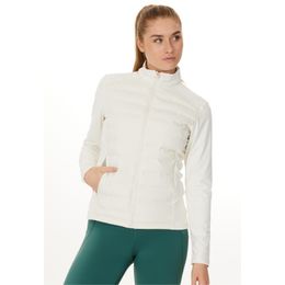 Laufjacke Endurance "Reitta", Damen, Gr. 46, wei&szlig;, 100% Polyester, unifarben, normal, hoch geschlossener Ausschnitt, Jacken, mit w&auml;rmenden Stepp-Eins&auml;tzen
