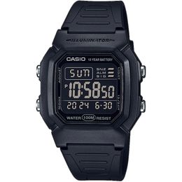 Chronograph, schwarz (schwarz, schwarz), CASIO TIMELESS COLLECTION, Armbanduhren, Kinder, Chronograph, Quarzuhr, Armbanduhr, Herrenuhr, Digitaluhr, Kalender, Stoppfunktion