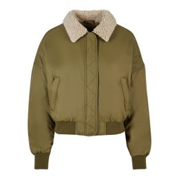 Urban Classics Damen Winterjacke "Urban Classics Damen Ladies Pilot Bomber Jacket"tiniolive, sand, Gr. M, unifarben, 100% Polyamid, Jacken