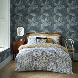 Vliestapete "Acanthus", blau, B:0,52m L:10m, Vlies, WILLIAM MORRIS AT HOME, Tapeten, Design Tapeten