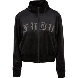 Fubu Damen Collegejacke "Fubu Damen"schwarz, Gr. S, mehrfarbig, 93% Polyester, 7% Elasthan, Jacken