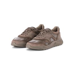 Santoni Low-Top Sneaker - Sneaker aus Leder - Gr. 44,5 (EU) - in Braun - f&uuml;r Damen