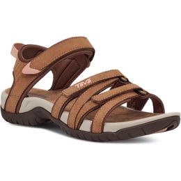 Teva Tirra Leather Outdoorsandalen Damen - braun - Gr. 37 - Leder