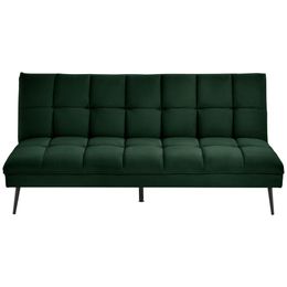 Mid.you Schlafsofa, Dunkelgr&uuml;n, Textil, 3-Sitzer, 178x84x98 cm, Liegefunktion, Wohnzimmer, Sofas & Couches, Schlafsofas, Klappsofas
