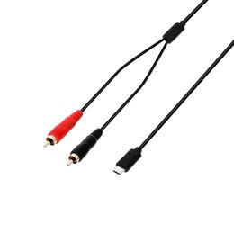 Adam Hall AH Cable 3 STAR Y CC USB-C 0300 - USB-C Y-Kabel - 2 x Cinch Male x USB-C - 3 m