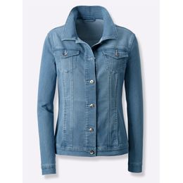 WITT Damen Jeansjacke elastische Qualit&auml;t, blue-bleached, Gr&ouml;&szlig;e 40