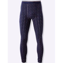 w&auml;schepur men Herren Hose lang, marine-getupft + marine-gestreift, Gr&ouml;&szlig;e 5
