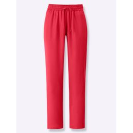 WITT Damen Schlupfhose in strukturierter Qualit&auml;t, erdbeere, Gr&ouml;&szlig;e 46