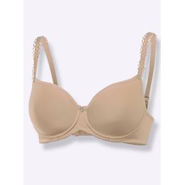 Viania Damen T-Shirt-BH mit B&uuml;gel , aus Spacer-Material, camel, Gr&ouml;&szlig;e 100C