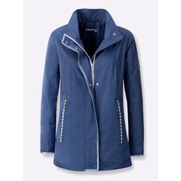 WITT Damen Jacke, jeansblau-wei&szlig;, Gr&ouml;&szlig;e 18
