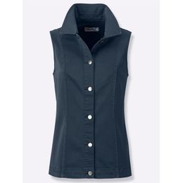 WITT Damen Weste in Jeans-Optik, dunkelblau, Gr&ouml;&szlig;e 36