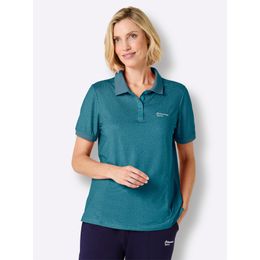Catamaran Sports Damen Funktionsshirt mit Seitenschlitzen, t&uuml;rkis-meliert, Gr&ouml;&szlig;e 36/38