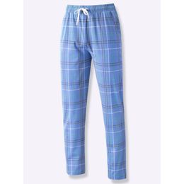 w&auml;schepur men Herren Hose lang, mittelblau-ozean-kariert, Gr&ouml;&szlig;e 44/46