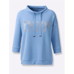 Heine Witt Damen Sweatshirt, himmelblau, Gr&ouml;&szlig;e 46