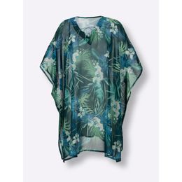 WITT Damen Tunika, petrol-blaugr&uuml;n-bedruckt, Gr&ouml;&szlig;e 36-40