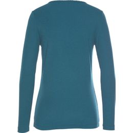 s.Oliver Damen Pyjamaoberteil, petrol, Gr&ouml;&szlig;e 32/34