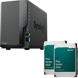 Synology DiskStation DS224+ 2 Einsch&uuml;be NAS-Server + 2x 12TB (24TB) Synology Plus 3.5" SATA 6Gb/s Festplatte