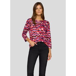 Print-Shirt Rabe "T-Shirt", Damen, Gr. 36, rot, 50%Baumwolle, 50%Viskose, tailliert, Shirts