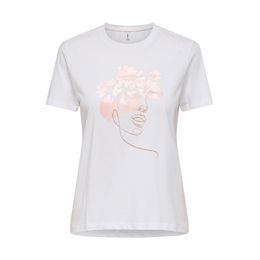Only Shirt 'ONLKITA' female size L Gold / Rose / White