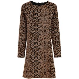 next Kleid Damen Gr&ouml;&szlig;e 46 beige / braun / schwarz Winterkleid
