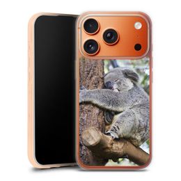 DeinDesign iPhone 17 Pro Max Handy Silikon H&uuml;lle Case transparent Handyh&uuml;lle Tree Koala Bear Australia Silikon Case
