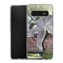 DeinDesign Galaxy S10 Plus Handy Silikon H&uuml;lle Case transparent Handyh&uuml;lle Australia Tree Koala Bear Silikon Case