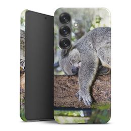 DeinDesign Galaxy S25 Handy Premium Case Smartphone Handyh&uuml;lle Schutzh&uuml;lle gl&auml;nzend Australia Tree Koala Bear Premium Case