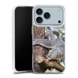 DeinDesign iPhone 17 Pro Handy Silikon H&uuml;lle Case transparent Handyh&uuml;lle Australia Tree Koala Bear Silikon Case