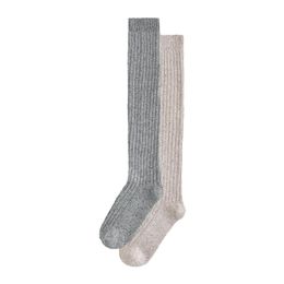 next Socken Damen Gr&ouml;&szlig;e 36/41 beige / grau