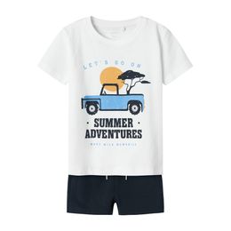 name it Set 'NMMJASPEN' Jungen Gr&ouml;&szlig;e 104 sand / navy / hellblau / wei&szlig;