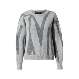 Pieces Pullover 'KAMILLA' Damen Gr&ouml;&szlig;e XS grau / dunkelgrau