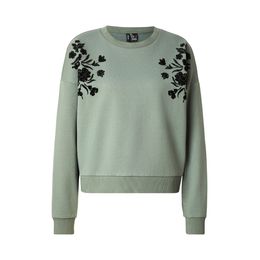 V&eacute;ro Moda Vero Moda Sweatshirt 'VMHelen Trina' Damen Gr&ouml;&szlig;e XS jade / schwarz
