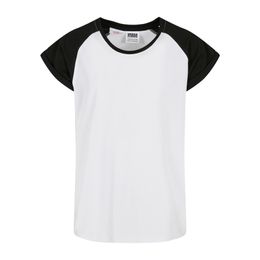 Urban Classics T-Shirt M&auml;dchen Gr&ouml;&szlig;e 122/128 schwarz / wei&szlig;