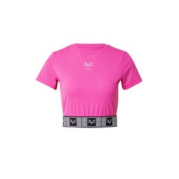 19V69 Italia T-Shirt 'ANNA' Damen Gr&ouml;&szlig;e L pink / schwarz / offwhite