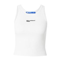 KARL LAGERFELD JEANS Knitted Top female size S Black / White