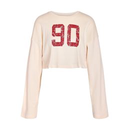 Noisy may Shirt 'NMKIMANA' Damen Gr&ouml;&szlig;e L beige / rot
