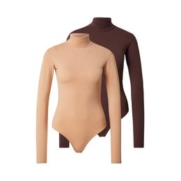 ABOUT YOU Shirt Bodysuit 'Willow' female Beige, Brown size 38