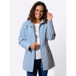 WITT Damen Funktionsjacke in wind- und wasserdichter Qualit&auml;t, bleu, Gr&ouml;&szlig;e 23