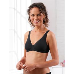 Triumph Damen Komfort-BH ohne B&uuml;gel mit vorgeformten Cups, schwarz, Gr&ouml;&szlig;e 85C