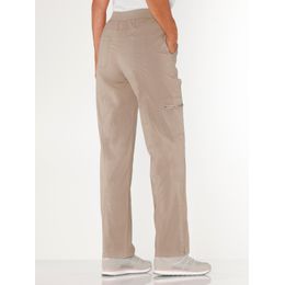 WITT Damen Schlupfhose mit funktionalen Taschen, sesam, Gr&ouml;&szlig;e 46