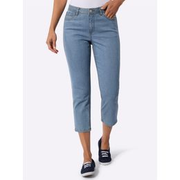 WITT Damen 5-Pocket-Jeans mit Stretch-Anteil, blue-bleached, Gr&ouml;&szlig;e 38