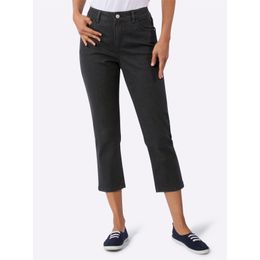 WITT Damen 5-Pocket-Jeans mit Stretch-Anteil, black-denim, Gr&ouml;&szlig;e 44